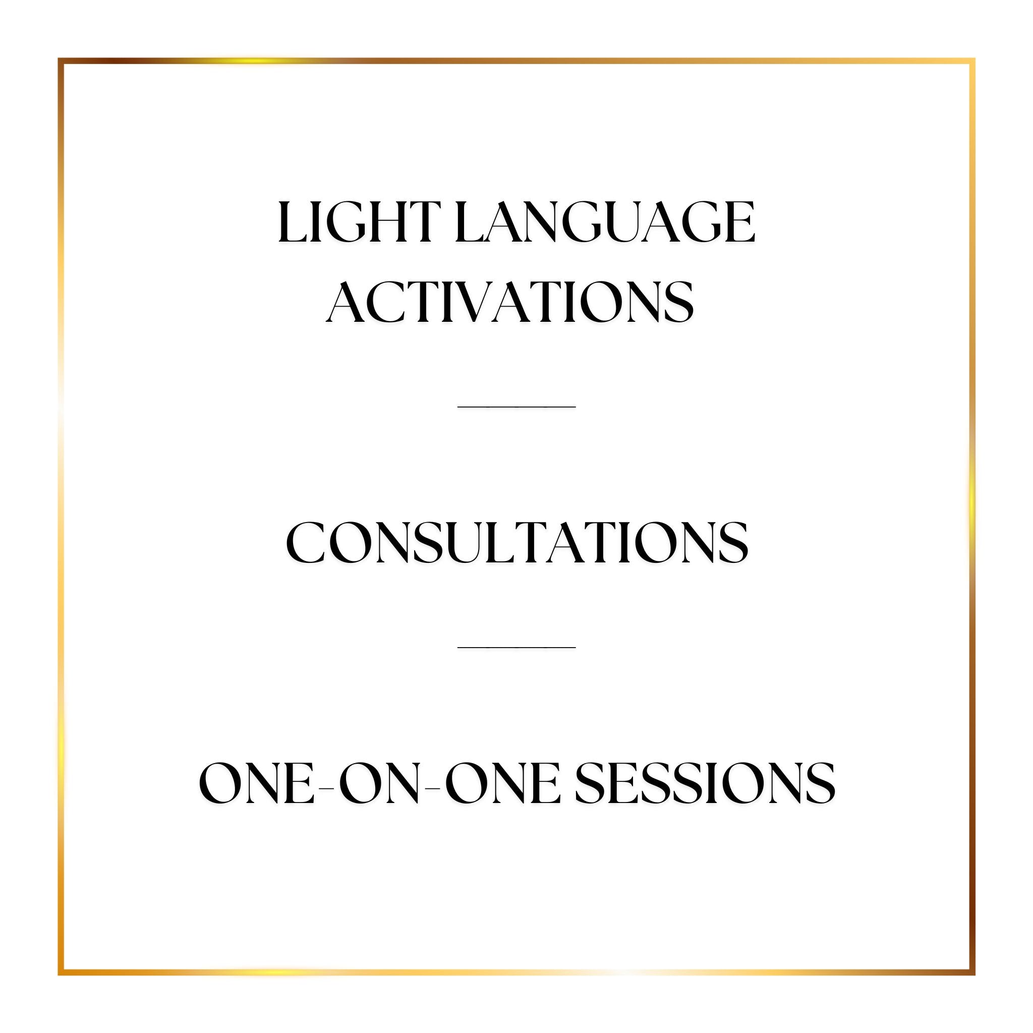 Light Language Activations, Consultations, & One-on-One Sessions ...